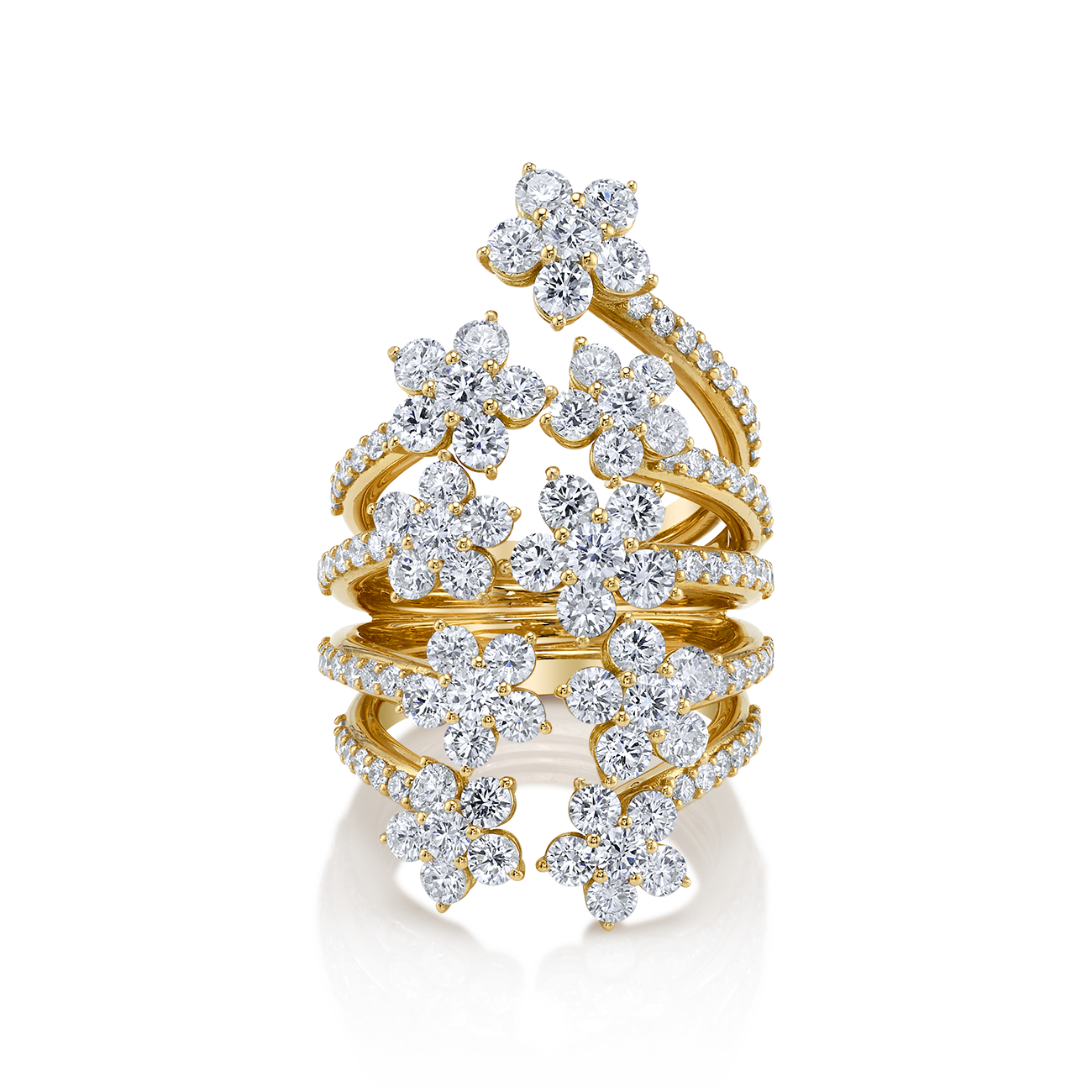 Blossom Ring in Yellow Gold | deBoulle – deBoulle Diamond & Jewelry